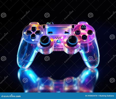 Bright Gameing Controller Generative Ai Illustration Stock Image 265306549