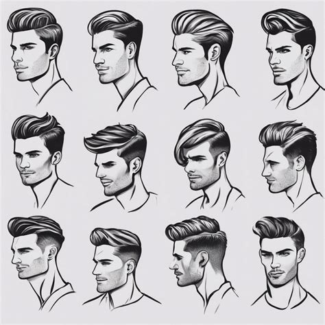 قصات شعر للوجة البيضاوي للرجال