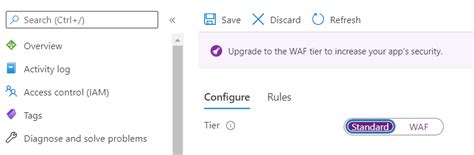 how to downgrade azure application gateway v1 from waf to standard tier