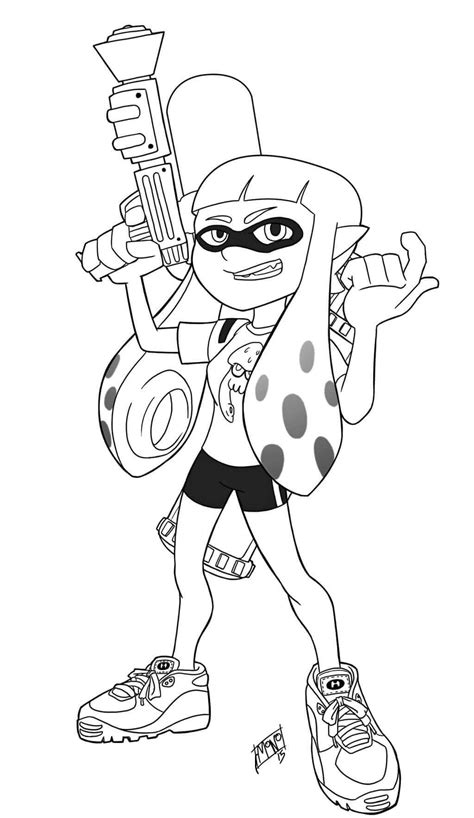 10 Free Printable Splatoon Coloring Pages