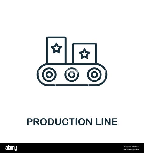 Production Line Icon From Production Management Collection Simple Line
