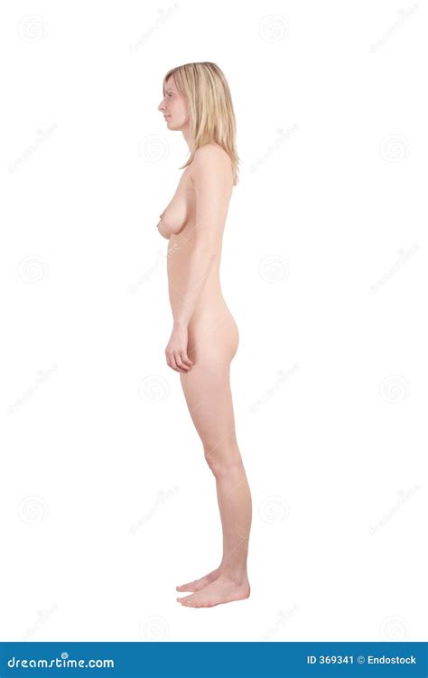 Casual Naked Woman Left Isolated Stock Image Image Of Cream Classic