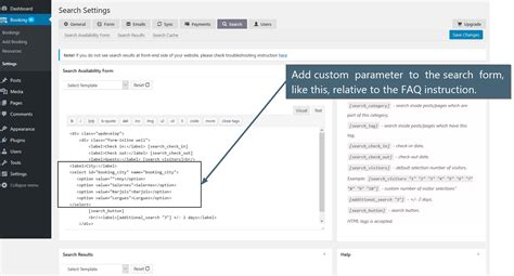 How To Add The Functionality Of Various Attributes Or Tags To The Search Form WP Booking