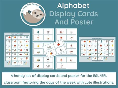 Esl Display Cards And Posters Bundle Teaching Resources
