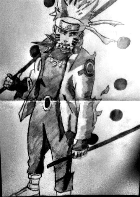 Speed Drawing Naruto Six Paths Sage Naruto Shippuden Drawings Anime Naruto Naruto