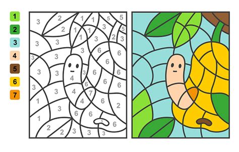 배에 숫자 벌레에 의해 색상 어린이 교육 퍼즐 게임 그리기 및 학습 수학을위한 색상 0명에 대한 스톡 벡터 아트 및 기타 이미지 0명 곤충 공부 Istock