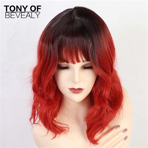 Short Wave Blonde Synthetic Wigs For Women Bob Wig Grandado