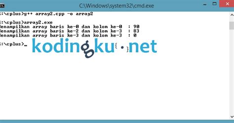 Mengenal Array Multidimensi C Tutorial Pemrograman Lengkap
