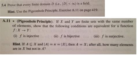 solved prove that every finite domain d i e d