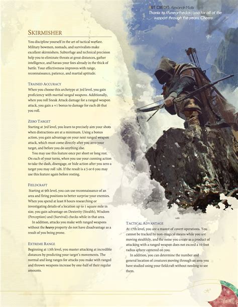 Dnd 5e Strength Ranger At Katherine Roosa Blog