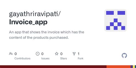 Github Gayathriravipati Invoice App An App That Shows The Invoice Which Has The Content Of