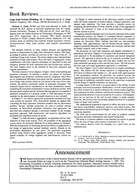 Pdf Large Scale Systems Modeling Book Reviews