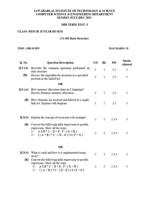 mid term exam q paper pdf mathematical relations algorithms and