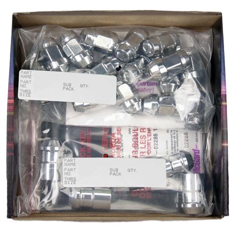 Chrome Bulge Style Cone Seat Wheel Installation Kit For 5 Lug Vehicles
