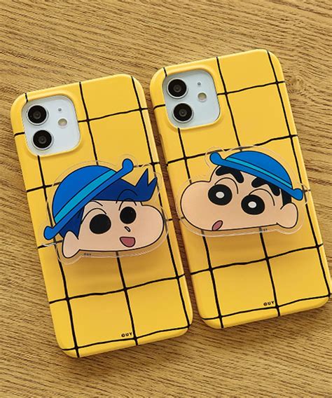 짱구 정품 원장선생님패턴 하드 케이스 아크릴 스마트톡 케이스 아이폰 16 15 14 프로 맥스 13 12 갤럭시 S24 S23