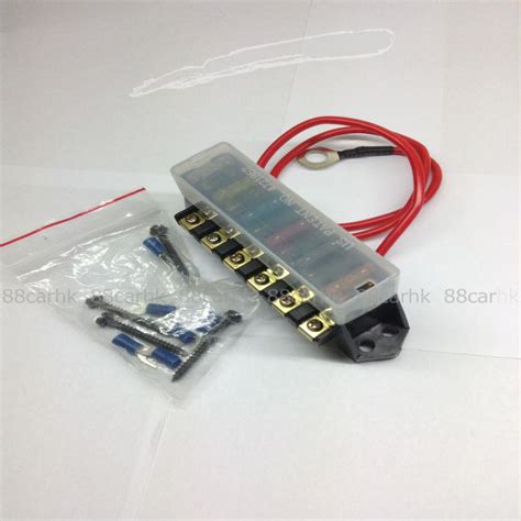 Buy CIRCUIT ATC ATO RAISED FUSE BLOCK WITH HOT WIRE LEAD FUSE TERMINAL In Default