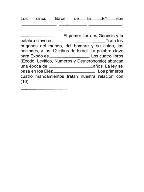 Los Cinco Libros De La Ley Son Pdf