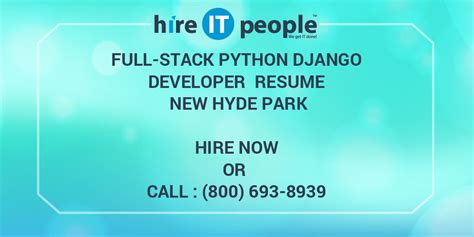 Full Stack Python Django Developer Resume New Hyde Park Hire IT