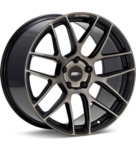 Flow One Race Spec F2 Black Machined Wdark Tint Wheel For Sale