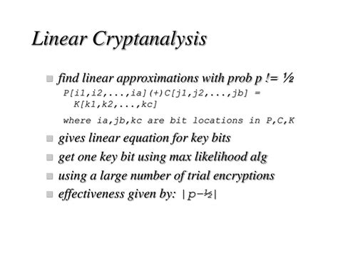 Ppt Chapter 3 Block Ciphers And The Data Encryption Standard Powerpoint Presentation Id5919682