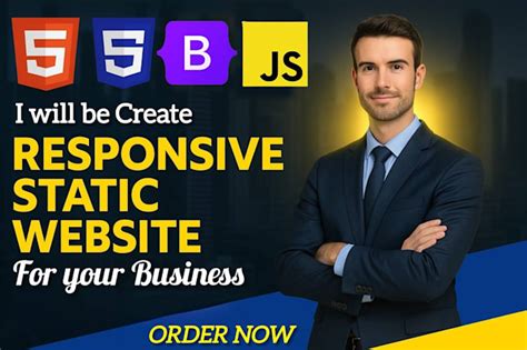 Design And Code A Responsive Html Css World Class Static Website By