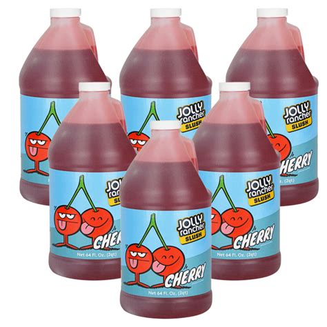 Jolly Rancher Cherry Slushy Syrup 51 Concentrate 12 Gallon 64 Oz