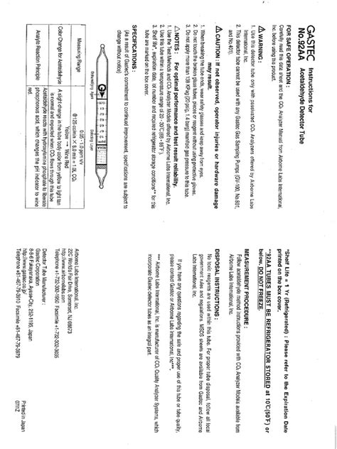 G92aa Tech Sheet Pdf