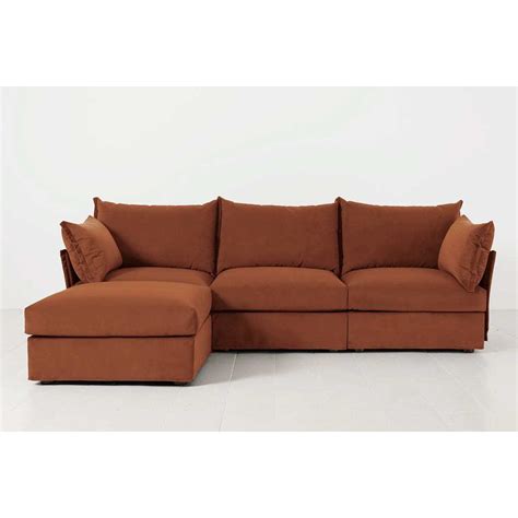 Model 06 3 Seater Left Corner Sofa From Swyft Umber Quick Delivery