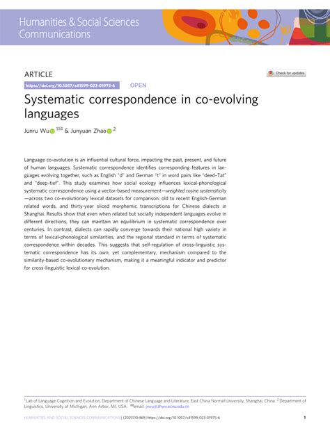 Pdf Systematic Correspondence In Co Evolving Languages
