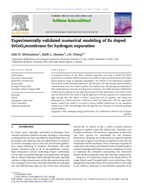 Pdf Experimentally Validated Numerical Modeling Of Eu Doped