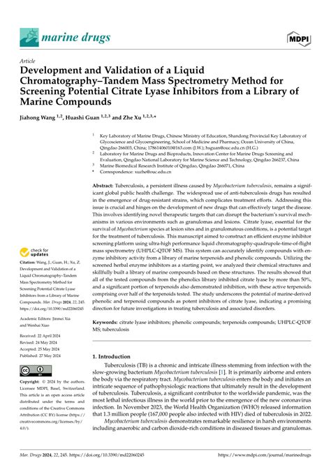 Pdf Development And Validation Of A Liquid Chromatography Tandem Mass Spectrometry Method For