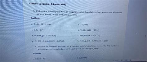 Solved Exercises Points Or Points Each A Perform Chegg