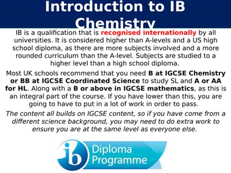 2 And 12 Atomic Structure Pearson Ib Chemistry Lesson Powerpoints Sl And Hl Whole Topic