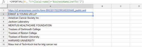 Xpath Importing XML Data Into Google Sheets From A Web Based Source Stack Overflow