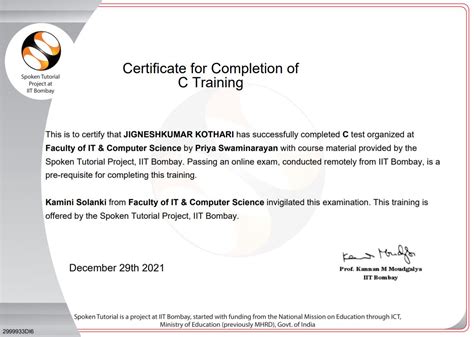 Jignesh Kothari On Linkedin Iitbombay Spokentutorial Training Paruluniversity