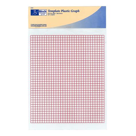Plastic Graph Template 7mm Grid