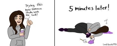 Trying The Grimace Shake Meme By Small Brooke1998 On Deviantart