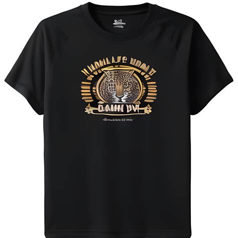 Golden D Mysql Design With Ancient Egyptian Elements On Black T Shirt