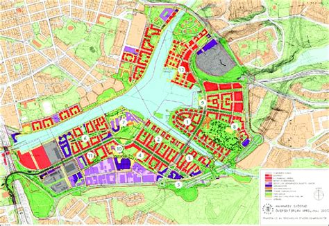 Masterplan Of Hammarby Sjöstad The Numbers Correspond To The Project Download Scientific