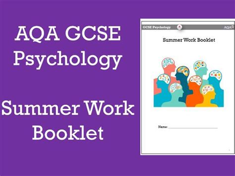 Aqa Gcse Psychology Summer Revision Booklet Teaching Resources