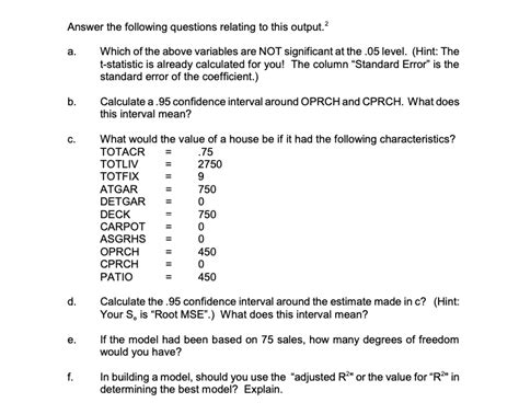 solved the reg procedure model model1 dependent variable