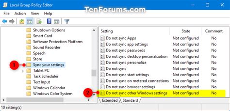 Enable Or Disable Syncing Other Windows Settings In Windows 10 Tutorials