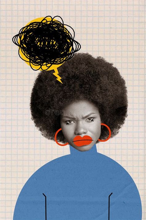 Vertical Image Collage Of Sad Upset Unhappy Woman Problem Trouble Solution Decision Dilemma