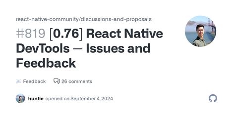 076 React Native Devtools — Issues And Feedback · React Native