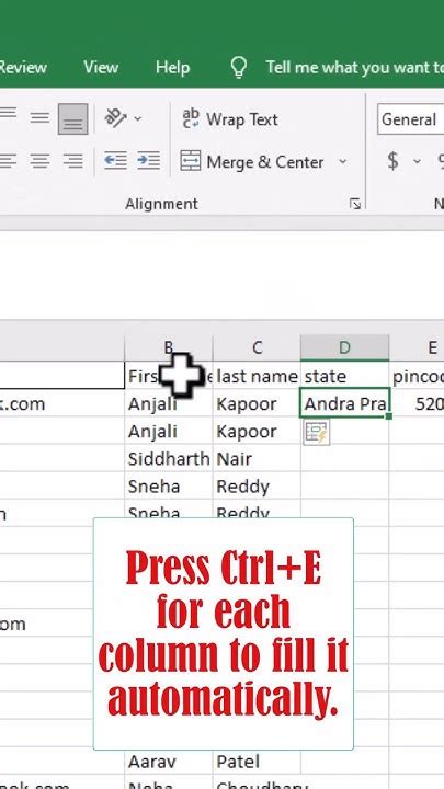 Excel How To Quickly Separate Data Using Flash Fill