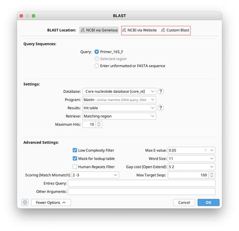 slow ncbi blast searches from may 2024 geneious