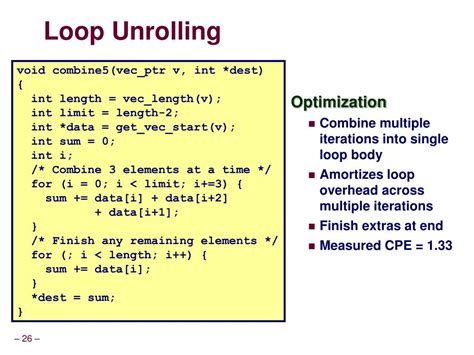 ppt cs 201 optimizing program performance machine dependent