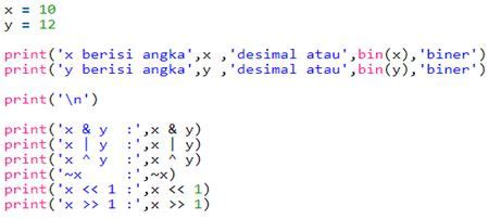 Jenis Jenis Operator Pada Python Pantura Terkini