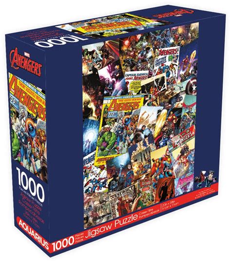 Marvel Avengers 1000 Piece Jigsaw Puzzle Black Metal Mercantile