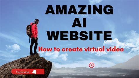 Amazing Ai Website Virtual Video Creation Virtualreality Virtualassistant Aiwebsites Youtube